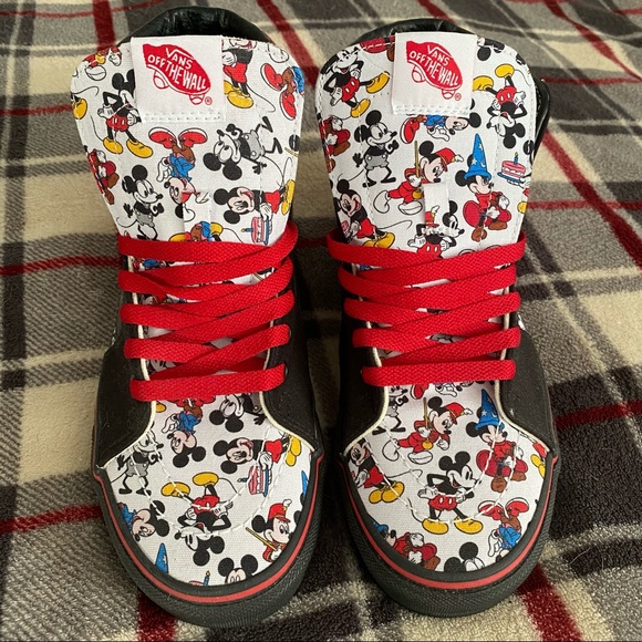 Vans | Shoes | Unisex Disney Custom Mickey Mouse Vans | Poshmark